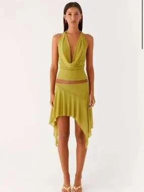 Peppermayo | Skirts | Peppermayo Lustra Cowl Top And Mini Skirt Set ...